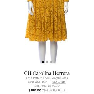Carolina Herrera | Dresses | Iso Size 2 Carolina Herrera Lace Midi ...